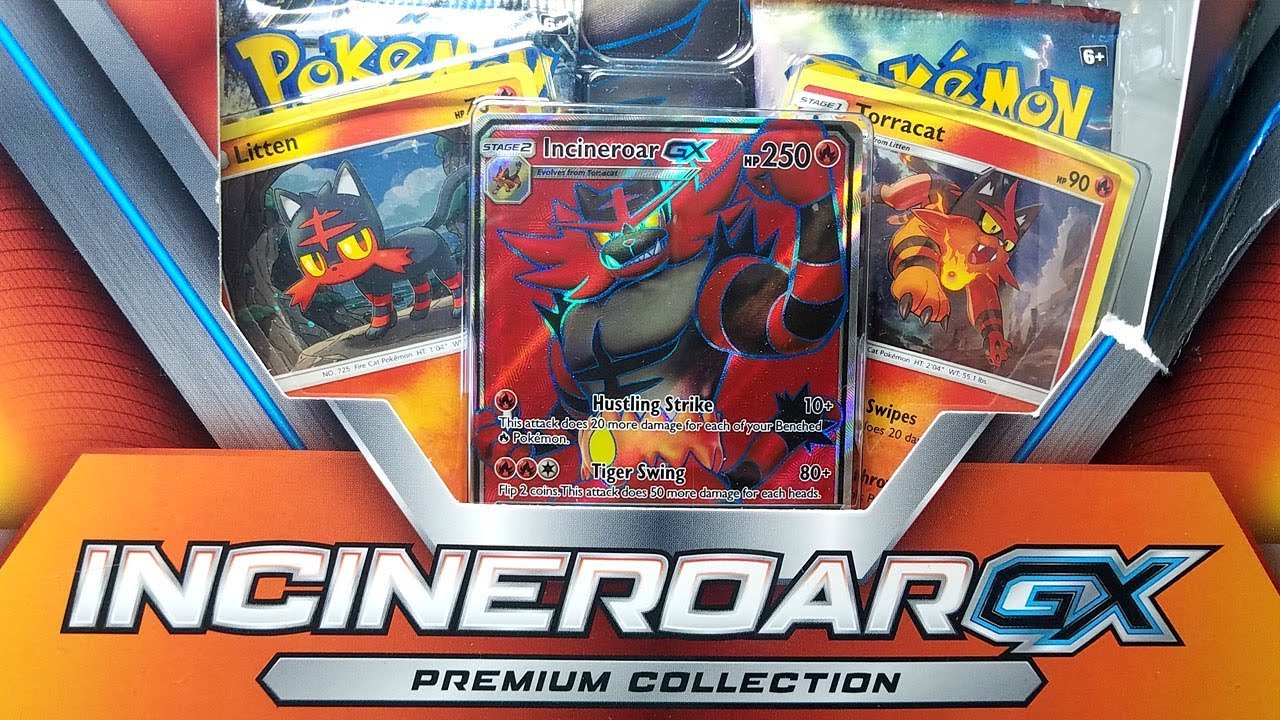 IN HOPES OF PULLING ULTRA RARES - INCINEROAR GX PREMIUM POKEMON ...