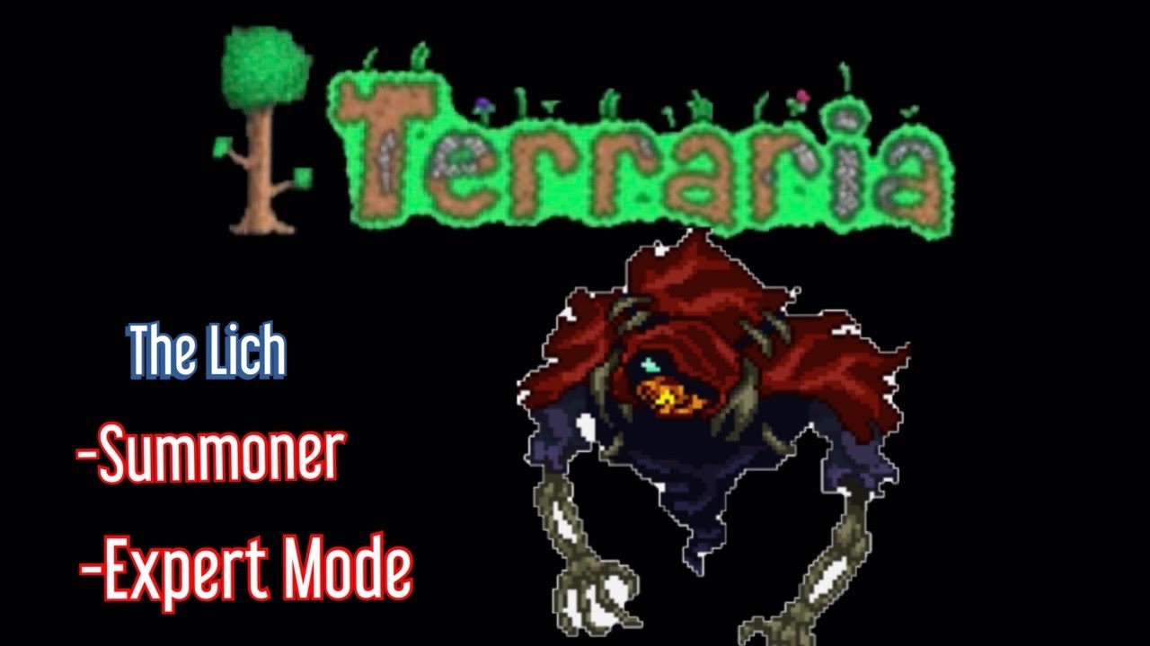 Terraria: The Lich Bossfight: Expert Thorium Summoner - YouTube
