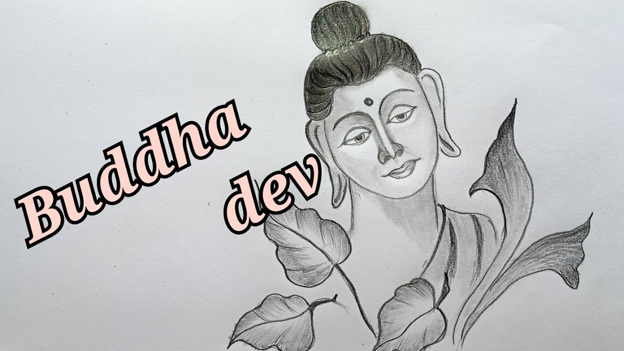 Buddha dev drawing, how to draw Lord buddha, buddha purnima pencil art ...