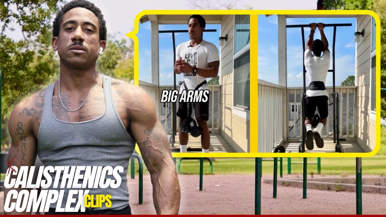 Simple and Attainable Weighted Calisthenics Workout for Big Arms - YouTube