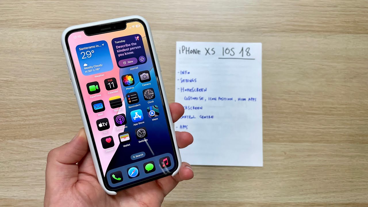 Prova iOS 18 Beta su iPhone XS - Novità e Prestazioni - YouTube