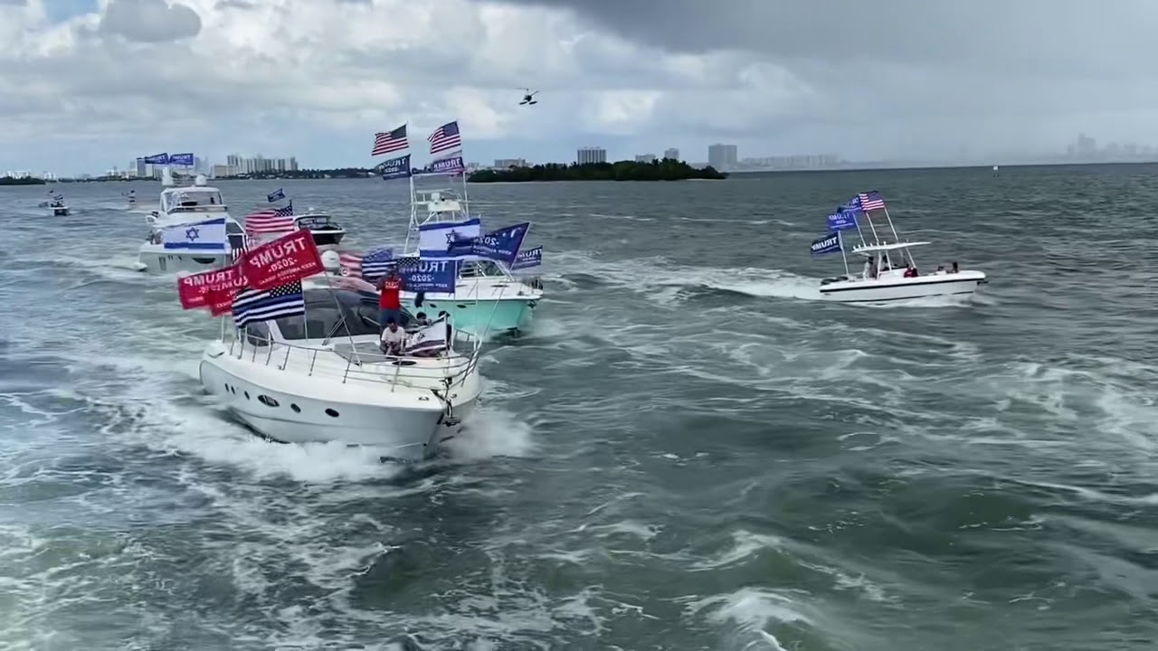 Trump boat parade 2020 October 15 Miami - YouTube