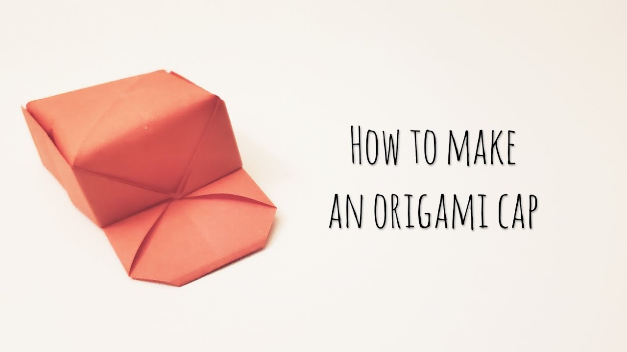 How to make an origami cap - YouTube