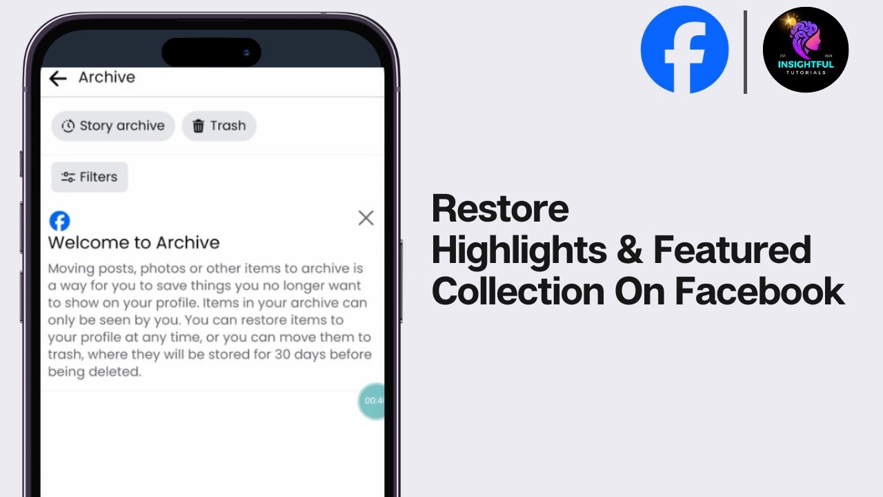How To Restore Deleted Highlights and Featured Collection On Facebook ...
