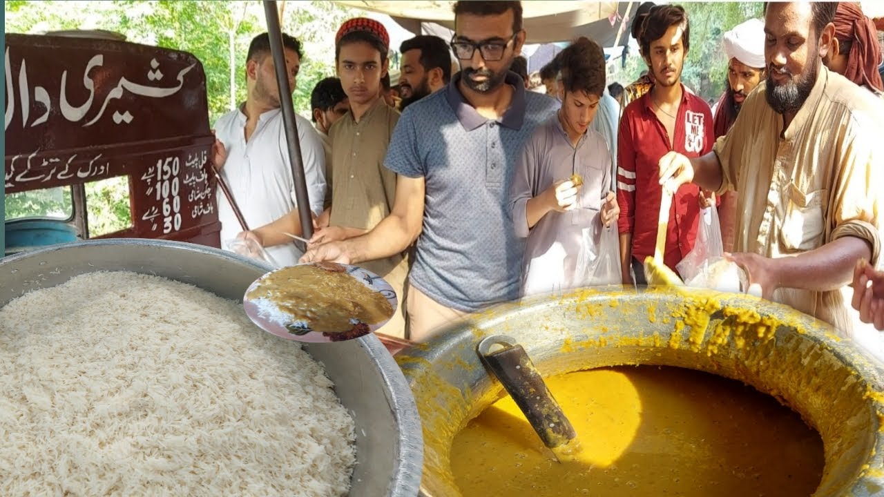 Lahore's Famous Daal Chawal & Jumbo Shami | Kashmiri daal chawal | Street food Pakistan| - YouTube