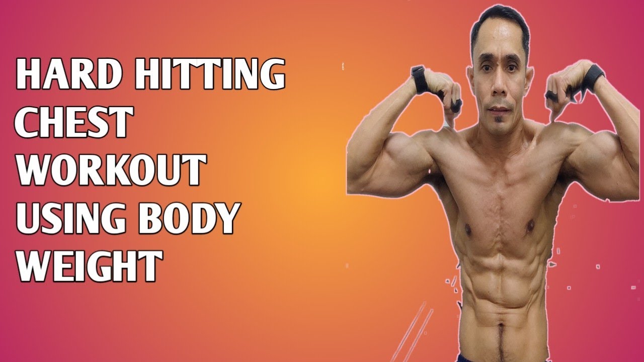 HARD HITTING CHEST WORKOUT using body weight/// 1hand push up - YouTube