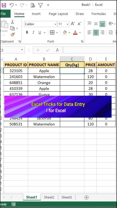 Excel Tricks For Data Entry Shorts Youtubeshorts Iforexcel Ytshorts Exceltips Excelworld
