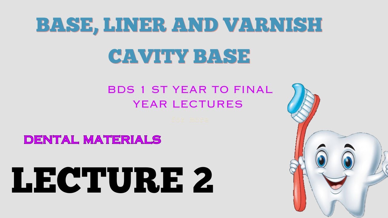 Cavity base #dentalmaterials #cavityprevention - YouTube
