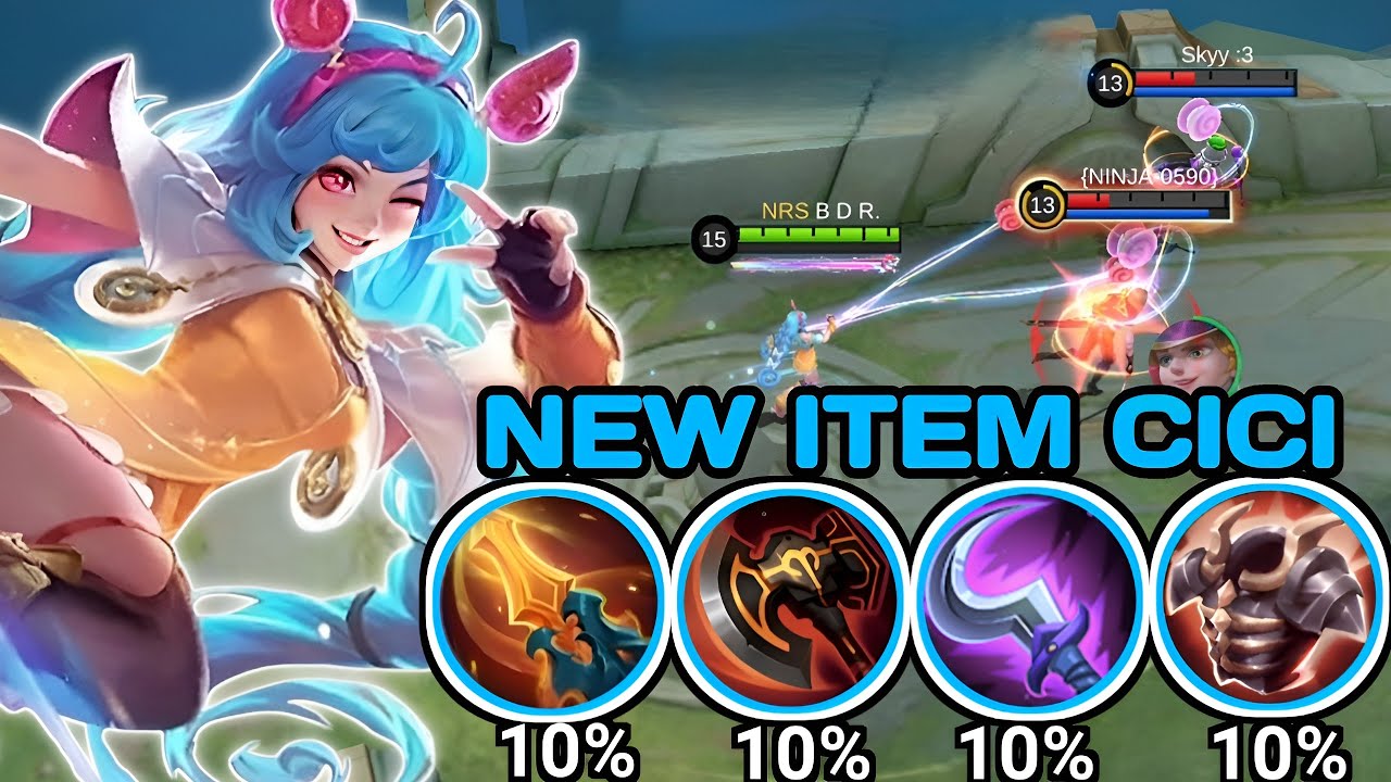 CICI FULL DAMAGE BUILD BARU!! AUTO NGE-DASH TANPA HENTI??! | Mobile ...