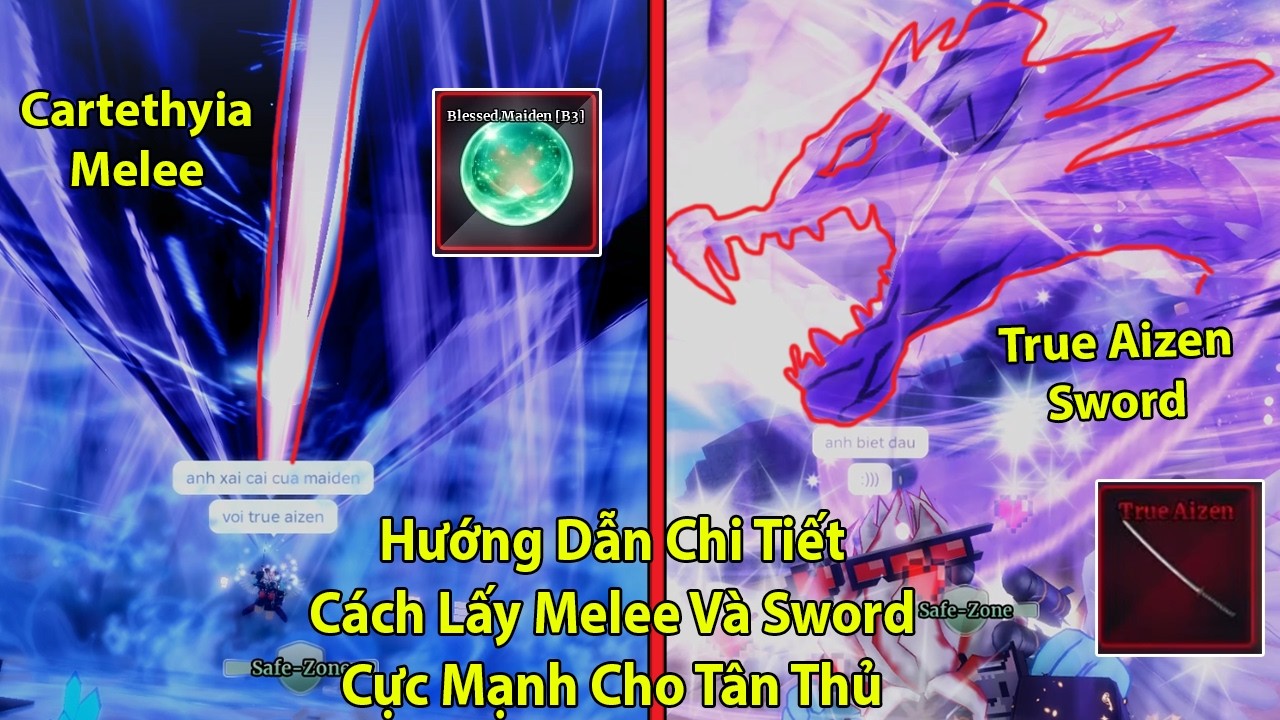 Hướng Dẫn Chi Tiết Cách Lấy Melee Cartethya Và Sword True Aizen Siêu ...