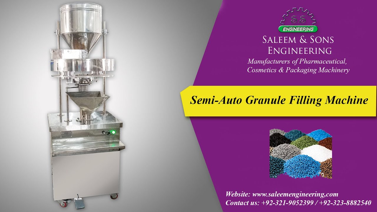 Semi-Auto Granule Filling Machine | Granule Filling Machine |Granule ...