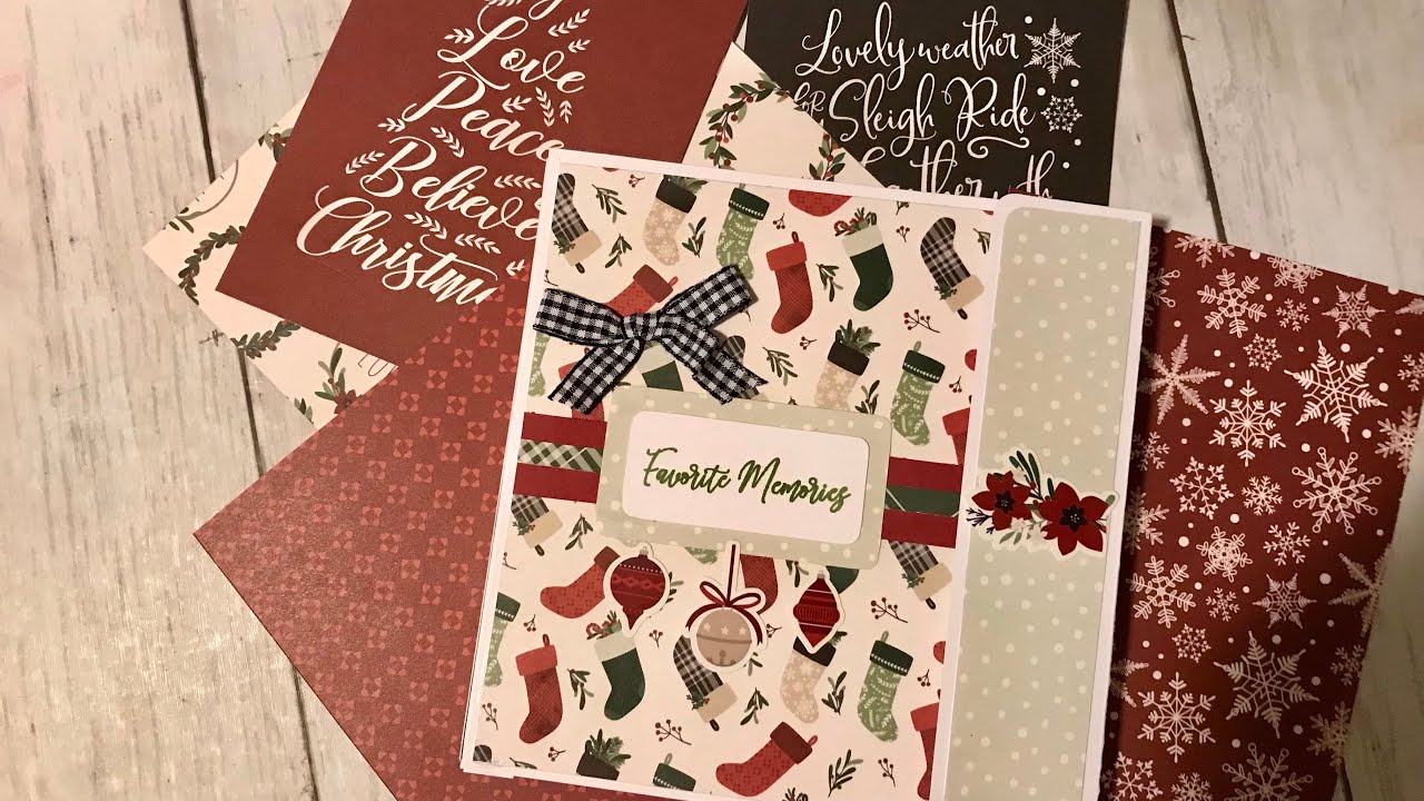 Easy, Fun Mini Folio tutorial for 6 x6 1/4 holds 4x4 photos - YouTube