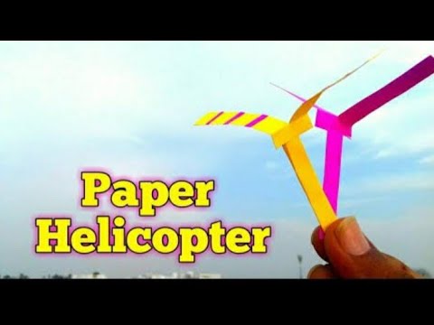 How to make a rotocopter with paper - YouTube