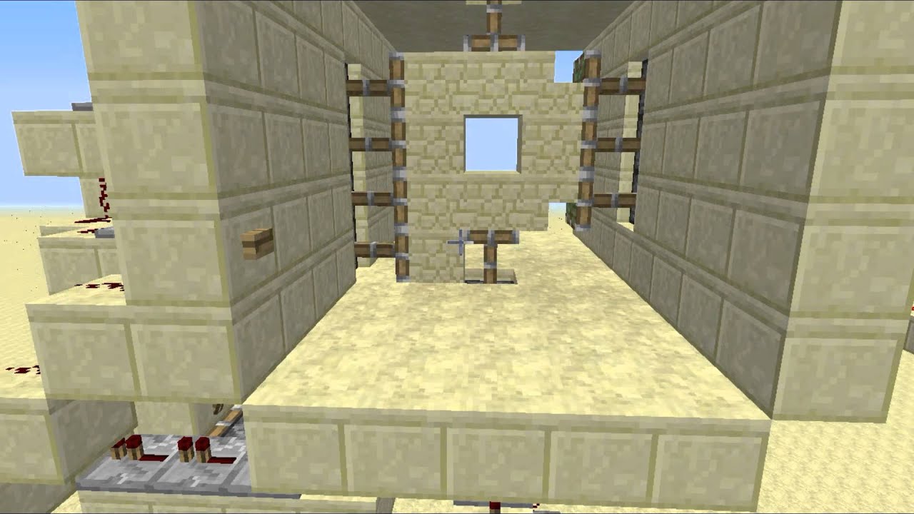 Redstone Showcase - 5x5 Letter 'O, P, & q' Doors - YouTube