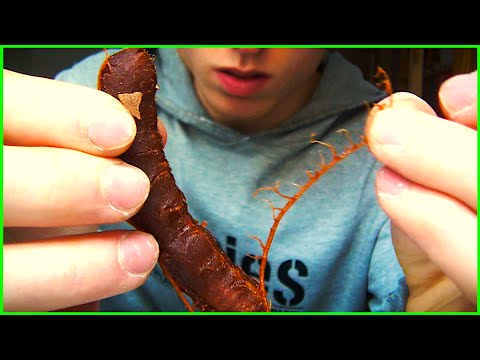 Alien Food Taste Test: Fresh Sweet Tamarind Fruit (Super Healthy) - YouTube