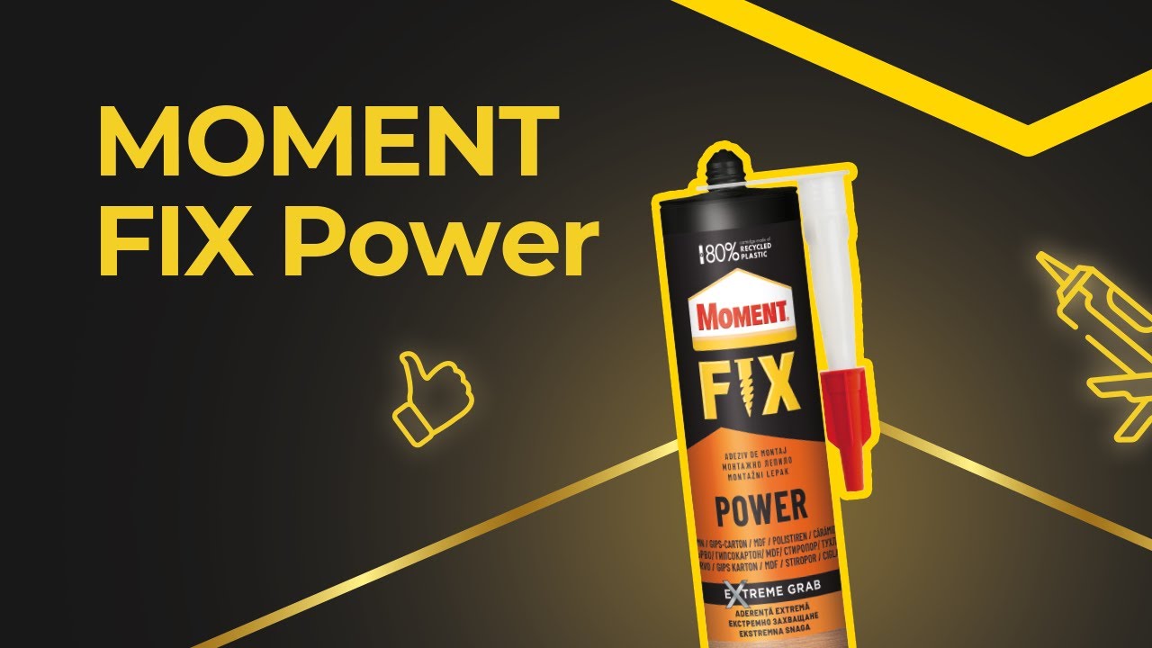 Монтажный клей MOMENT FIX Power I Обзор I Как и что клеить? - YouTube