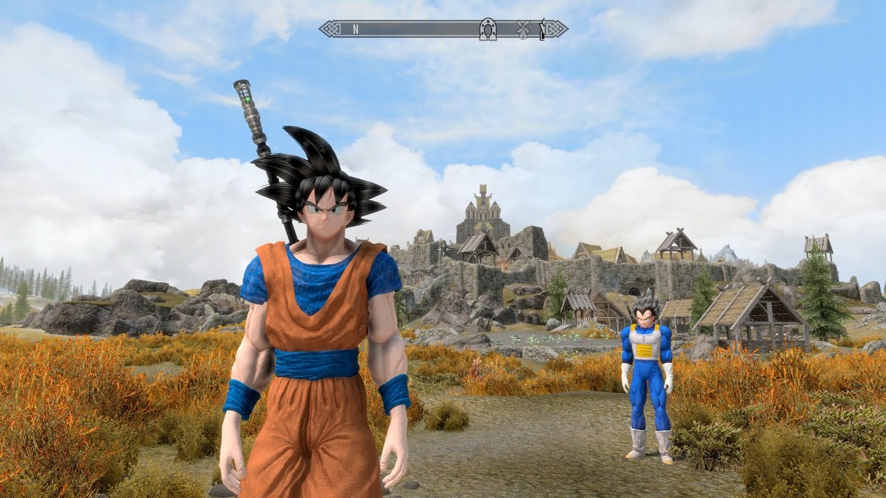 Goku Vs Skyrim Series ep1 the Giant! - YouTube