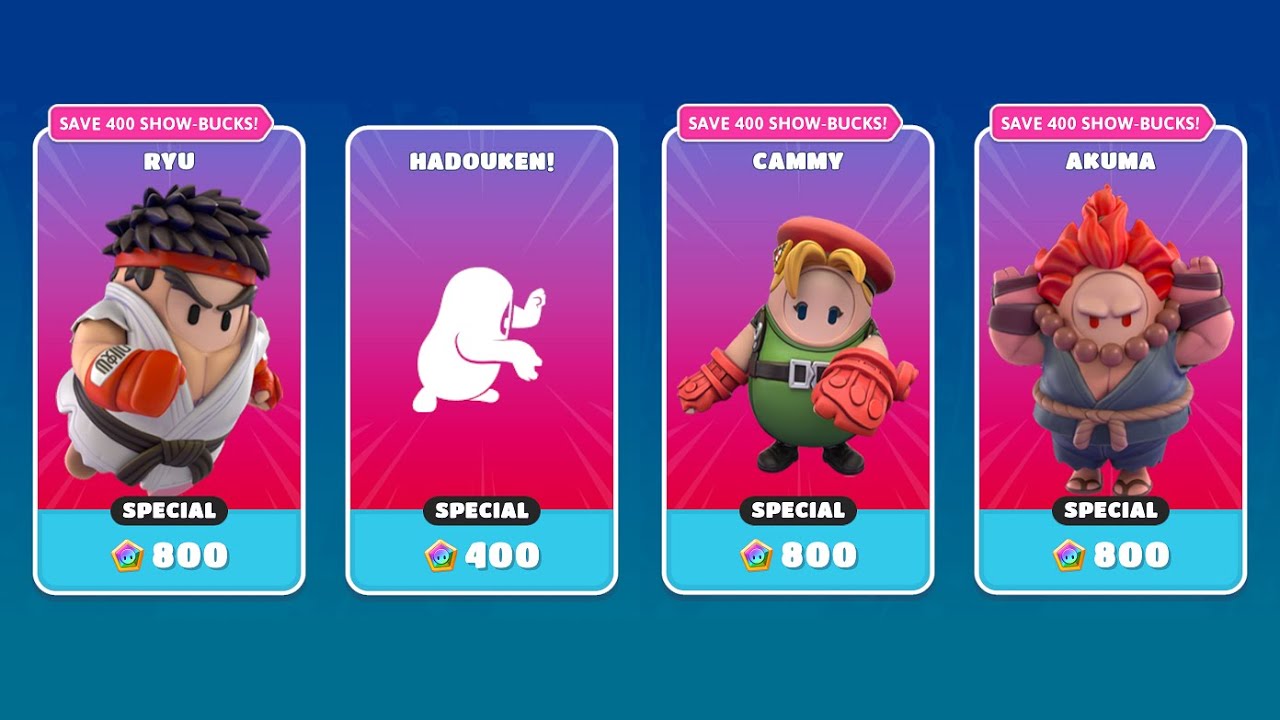 Fall Guys - Daily Item Shop - Nov. 27, 2022 🥋Street Fighter: Ryu, Cammy ...