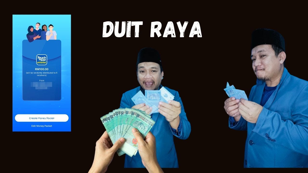 Cara Bagi Duit Raya Guna Money Packet Touch And Go - YouTube