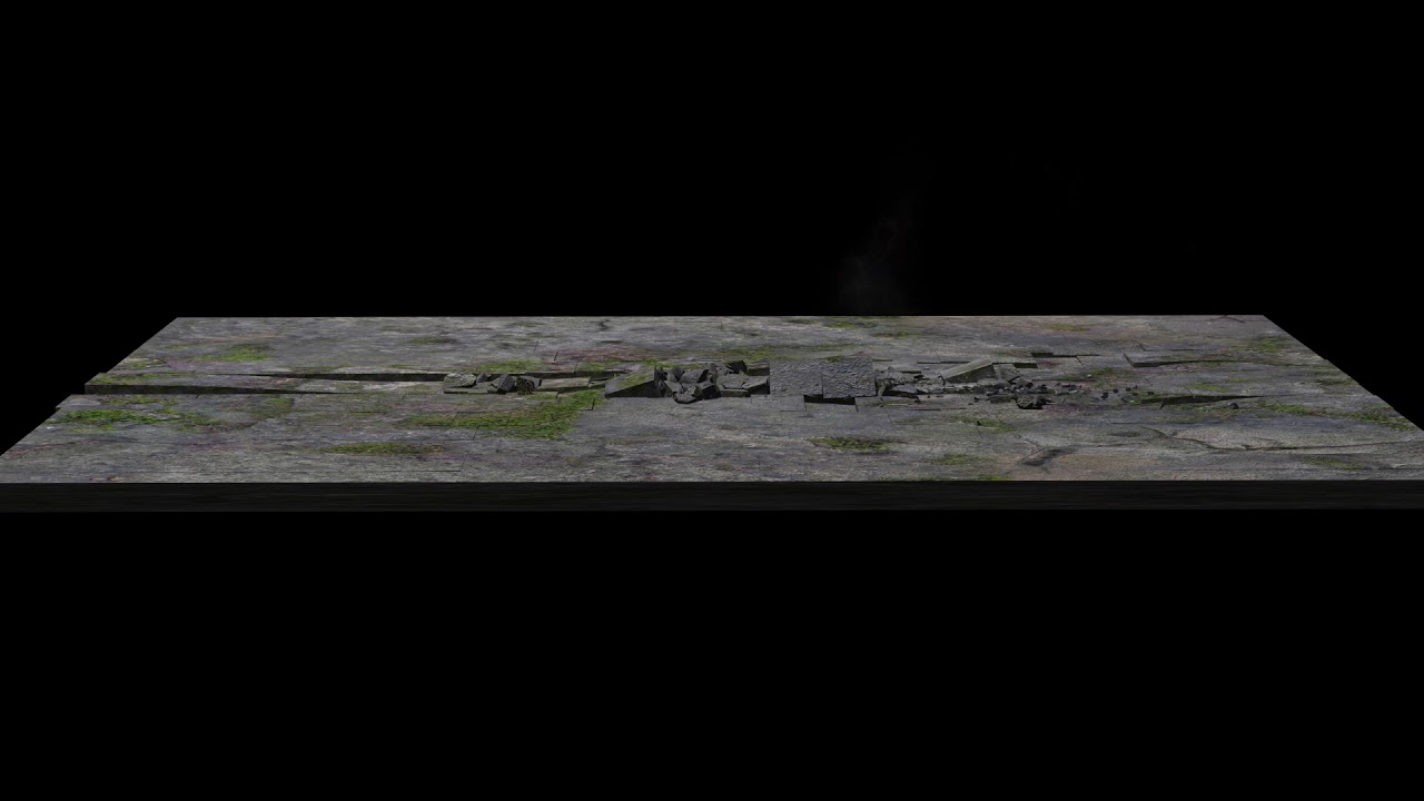 Green screen. Ground, Destruction, earthquake, crash#4# - YouTube