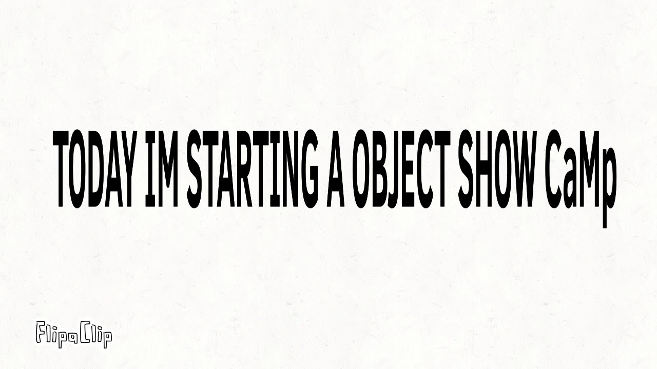 Object Camp "sign ups" - YouTube