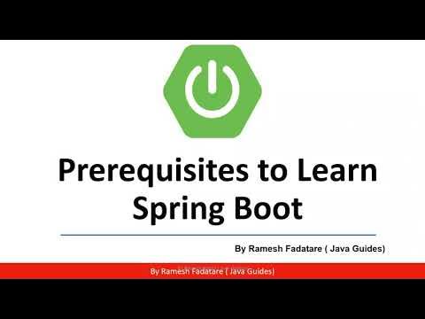 Prerequisites to Learn Spring Boot | Described My Opinion - YouTube