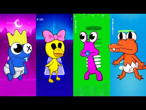 Rainbow Friends: Blue(I'm Blue) x Yellow(Wrap me in Plastic) x Pink(Around the world) x Orange