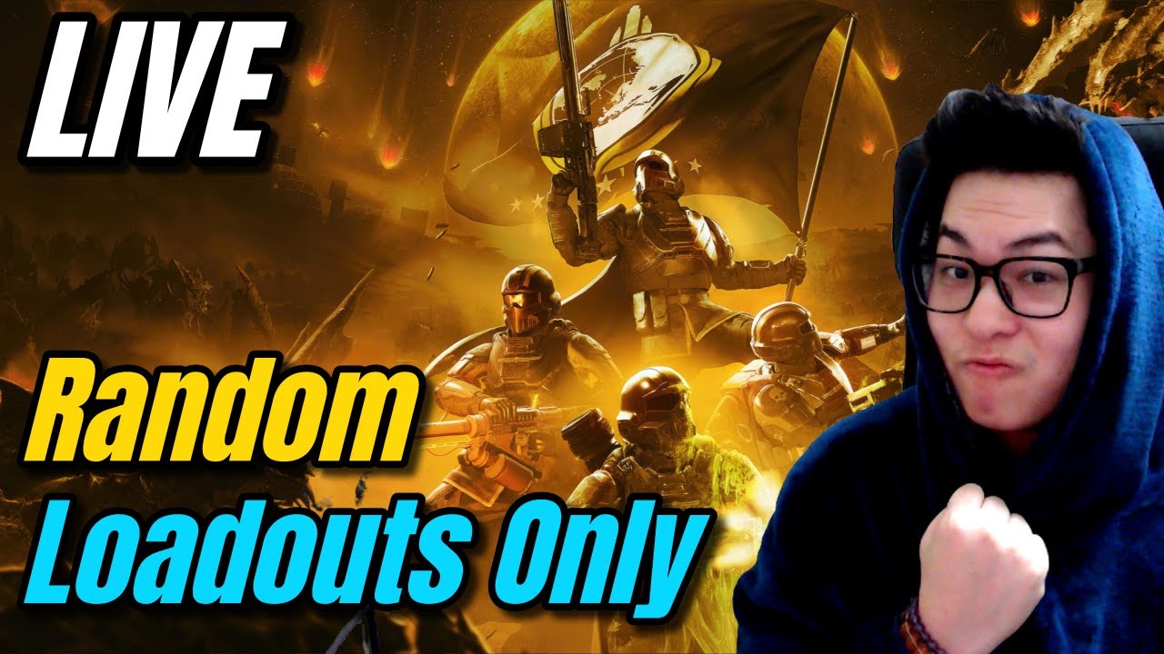 🔴 LIVE NOW: Helldivers 2 | Random Loadouts ONLY Challenge | How High Can We Go? - YouTube