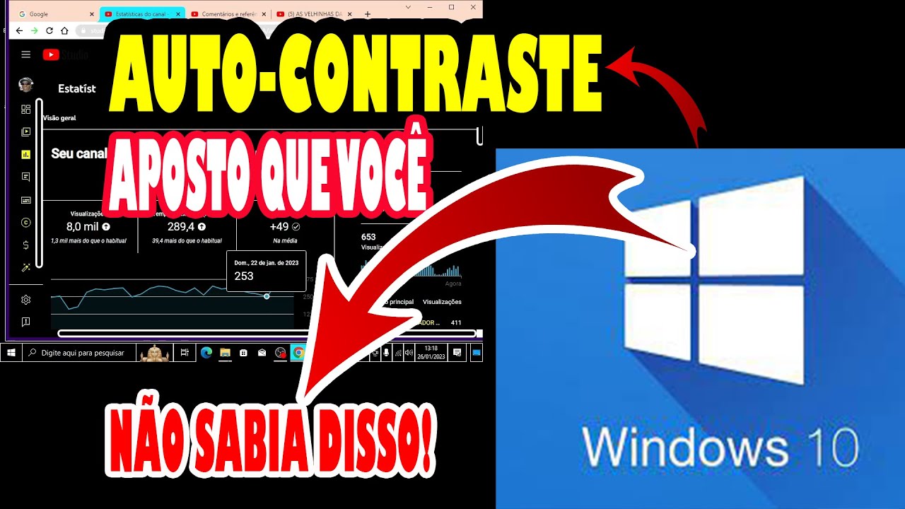 AUTO CONTRASTE WINDOWS 10 - Como Ativar Auto Contraste no WINDOWS 10 ...