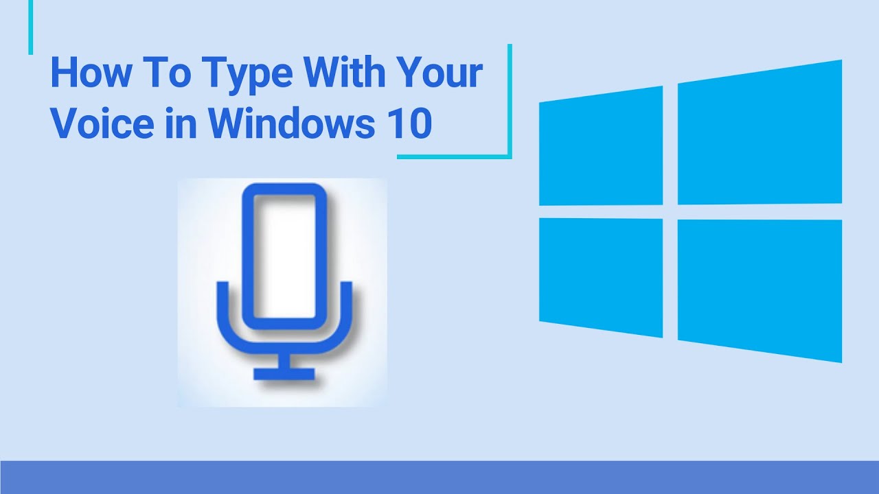How To Type With Your Voice In Windows 10 YouTube How To Type With Your Voice In Windows 10 YouTube