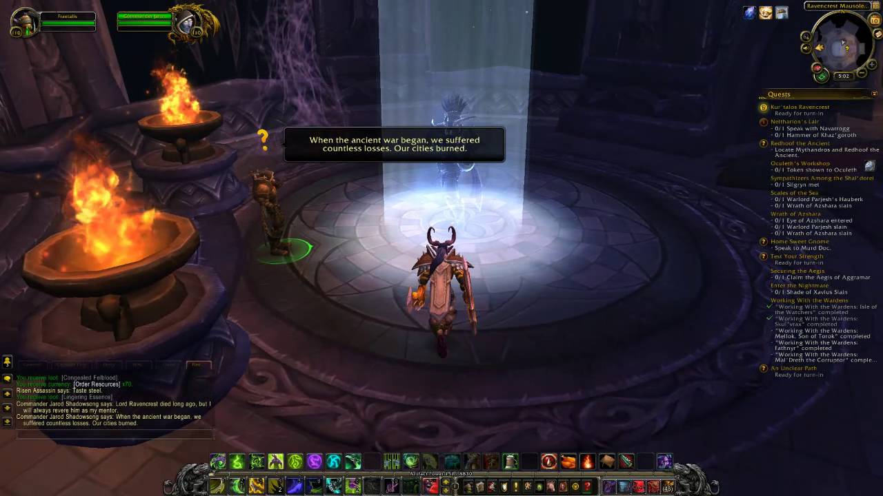 World of Warcraft Kur'talos Ravencrest Legion Quest Guide - YouTube