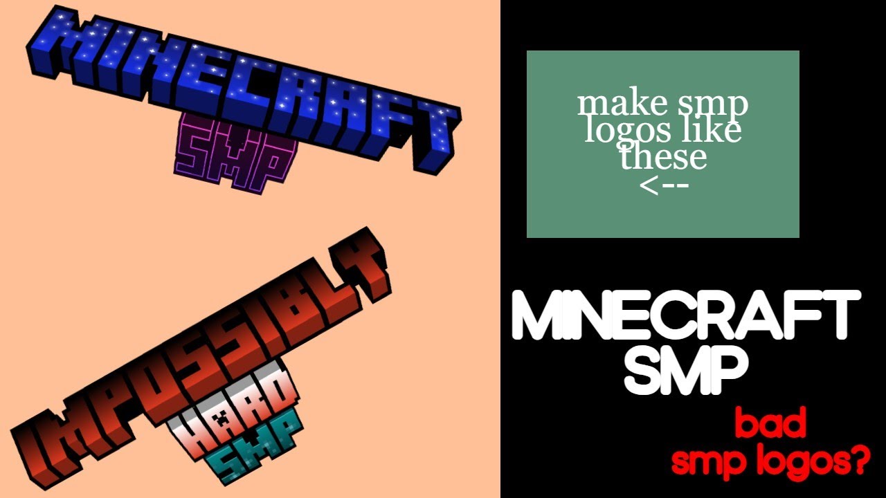 How to make good Smp Logos! - YouTube