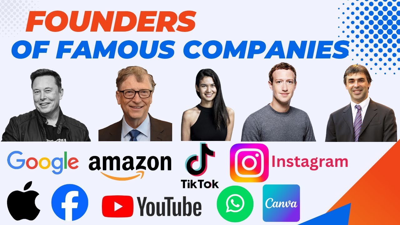 Founder Of Famous Companies 2024| Companies Owner Names - YouTube
