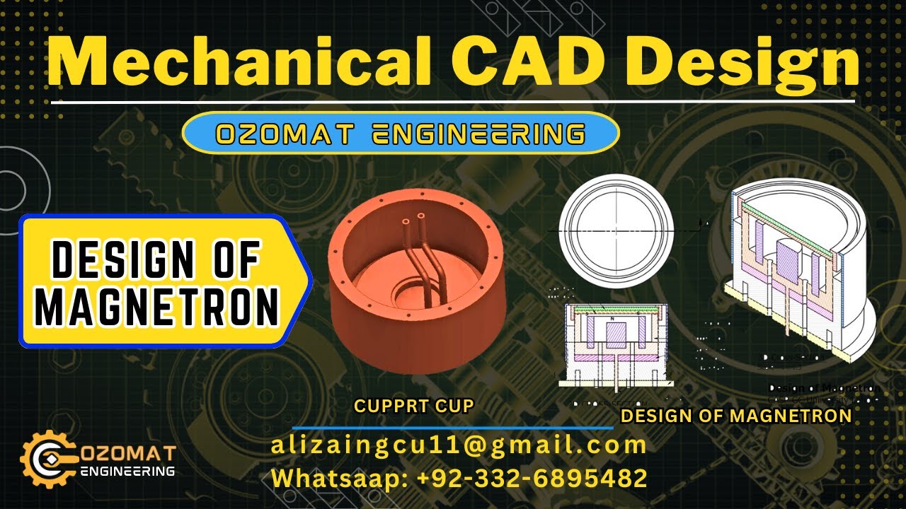 Design of Magnetron Sputtering System | Cold Plasma System | 3D CAD ...