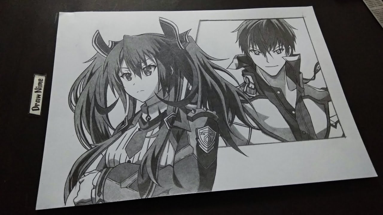 Drawing Sasha Necron x Anos Voldigoad - Maou Gakuin (The Misfit of ...