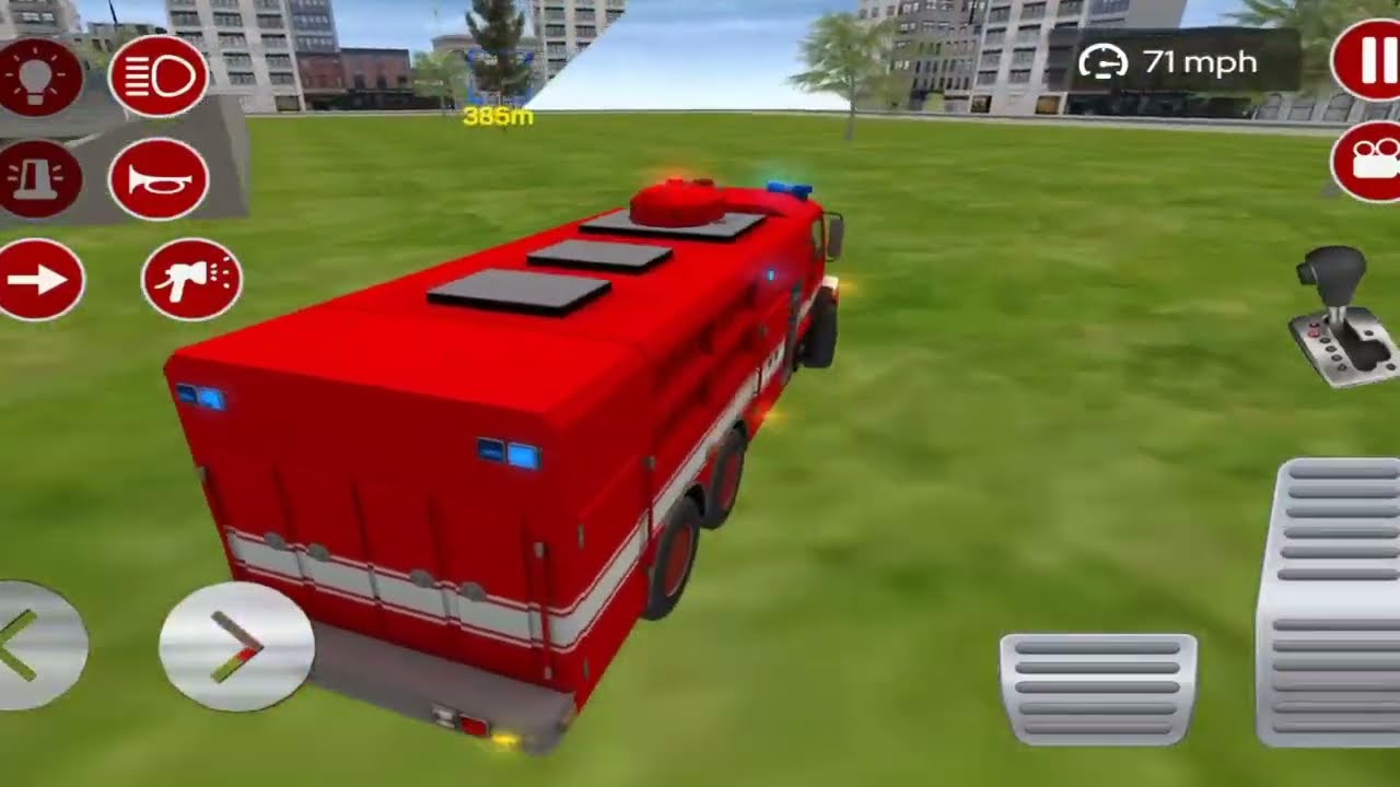 Emergency American Fire Fighters van Gameplay – Real City Fire Rescue ...