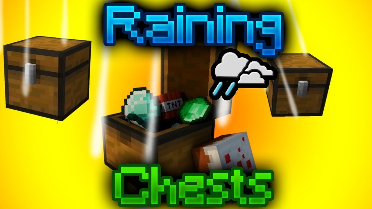 Raining Chests ADD-ON | Minecraft Bedrock Win 10 - YouTube