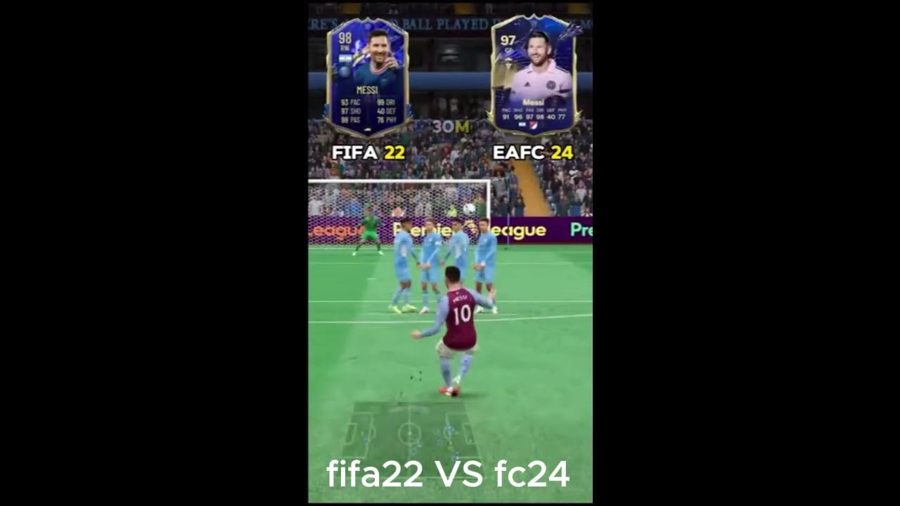 fifa22 VS fc24 - YouTube