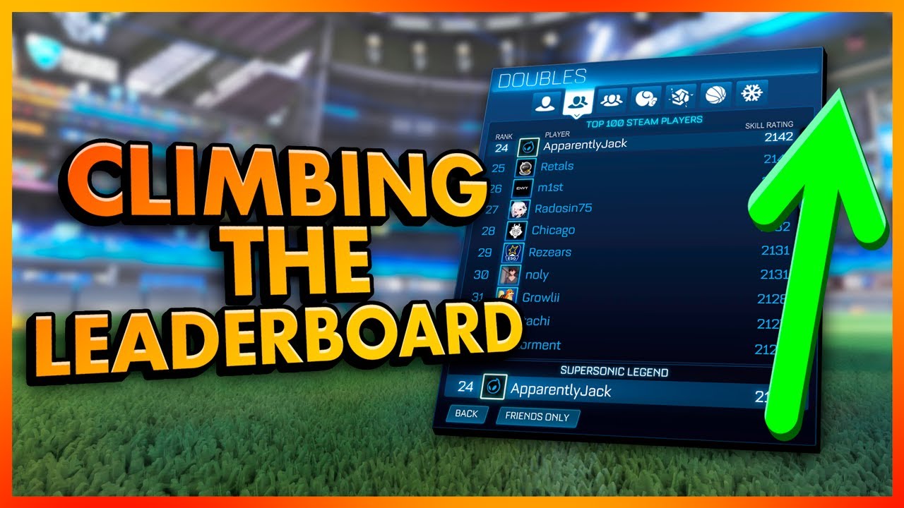 CLIMBING THE TOP 100 2v2 LEADERBOARD IN ROCKET LEAGUE! - YouTube