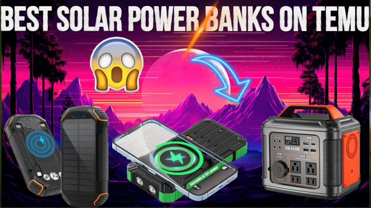⚡ Top 3 Best Solar Power Banks on Temu 2025 | Affordable & Powerful ...