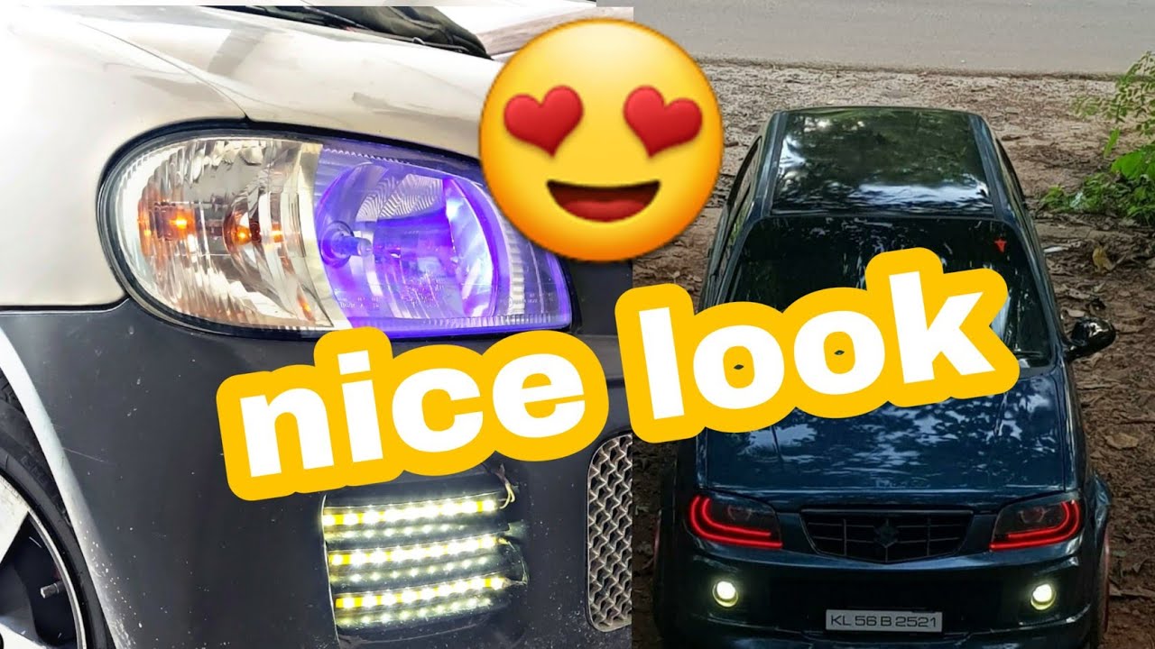 How to change (modifiy) alto headlight lights😍| blue lights| modified ...