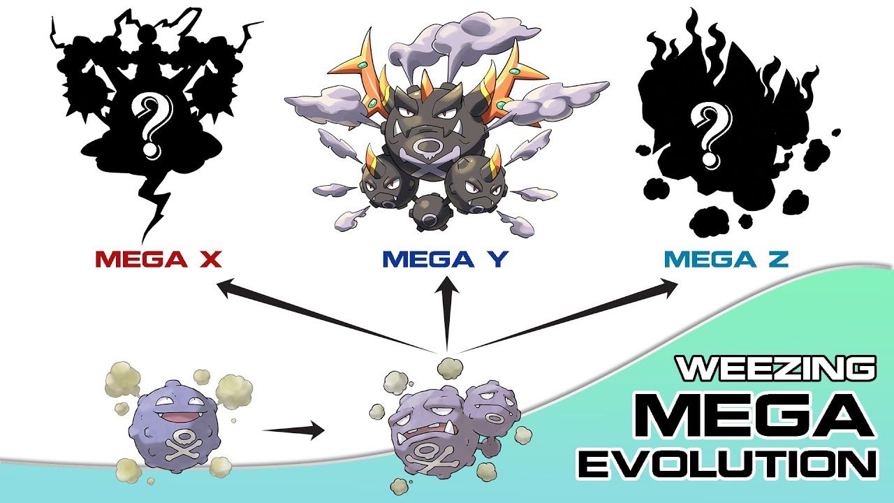 Full Gen 1 Mega Pokémon Weezing Mega Evolutions X, Y, Z - YouTube