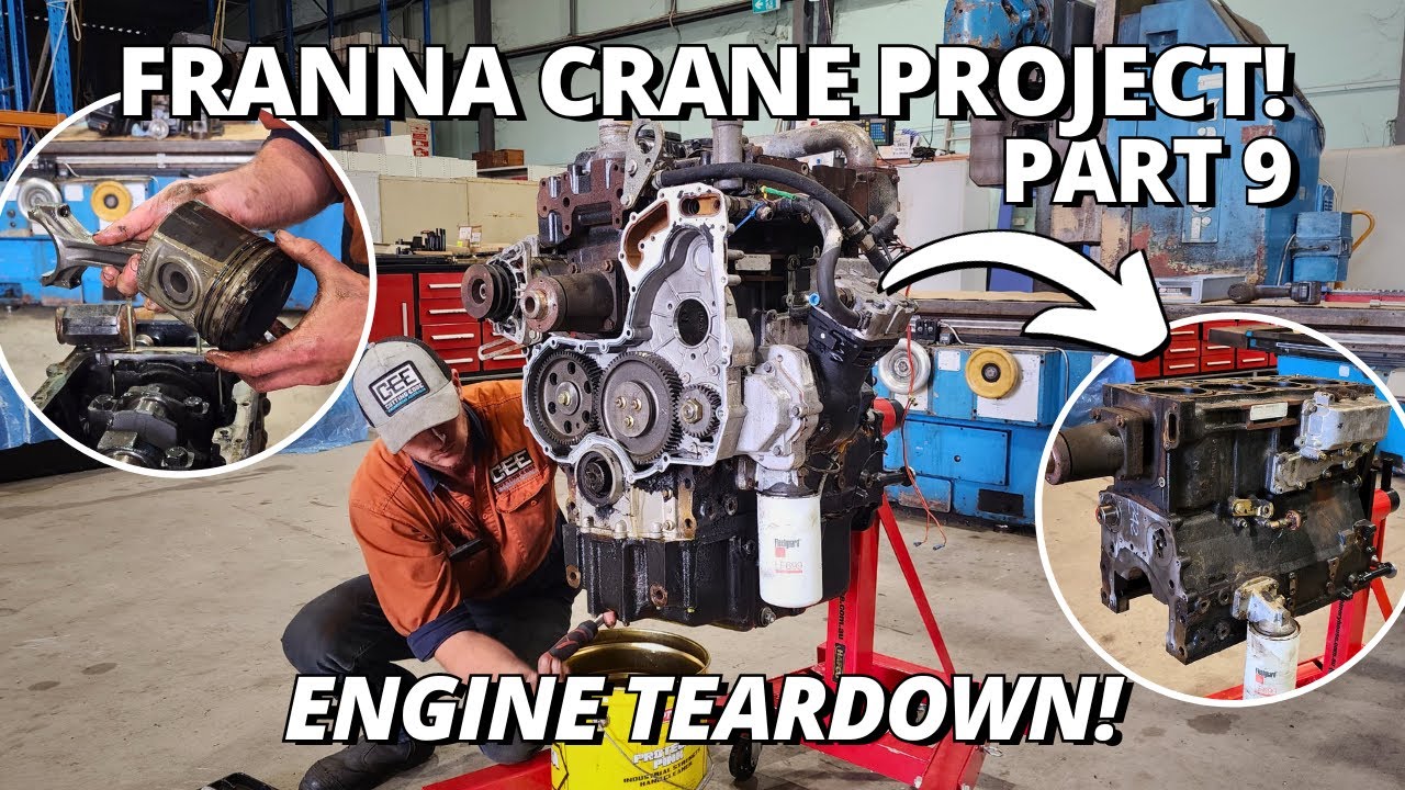 Teardown & Inspecting The Engine! | Franna Crane Project | Part 9 - YouTube
