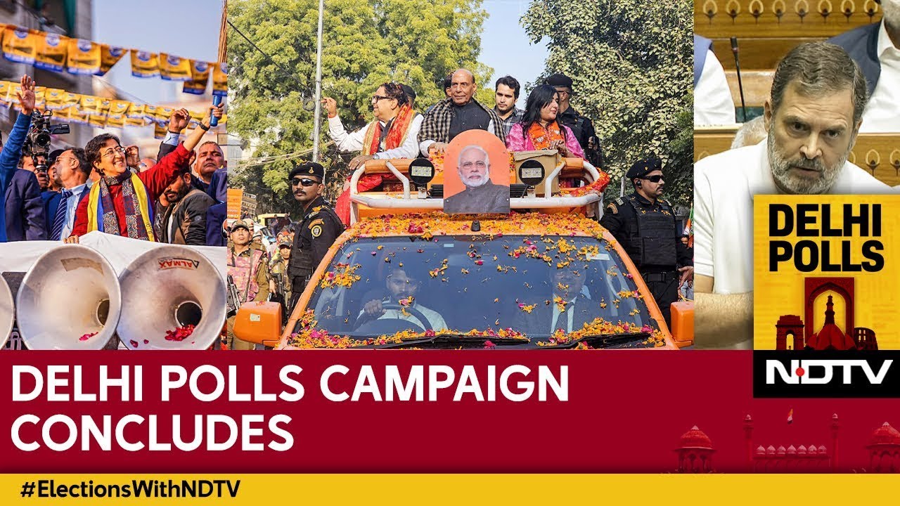 Delhi Elections 2025 | Delhi Polls Campaign Concludes: BJP, AAP, And ...