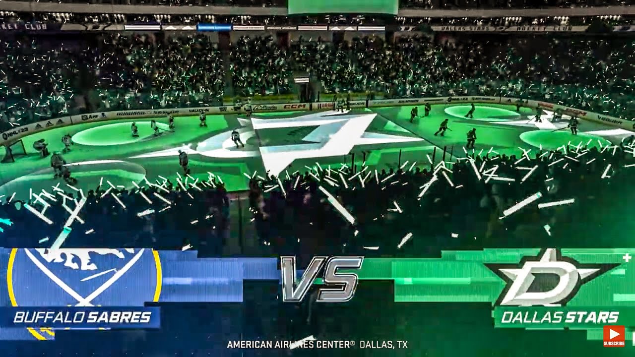 Buffalo Sabres vs Dallas Stars 1/23/2023 NHL 23 Gameplay - YouTube
