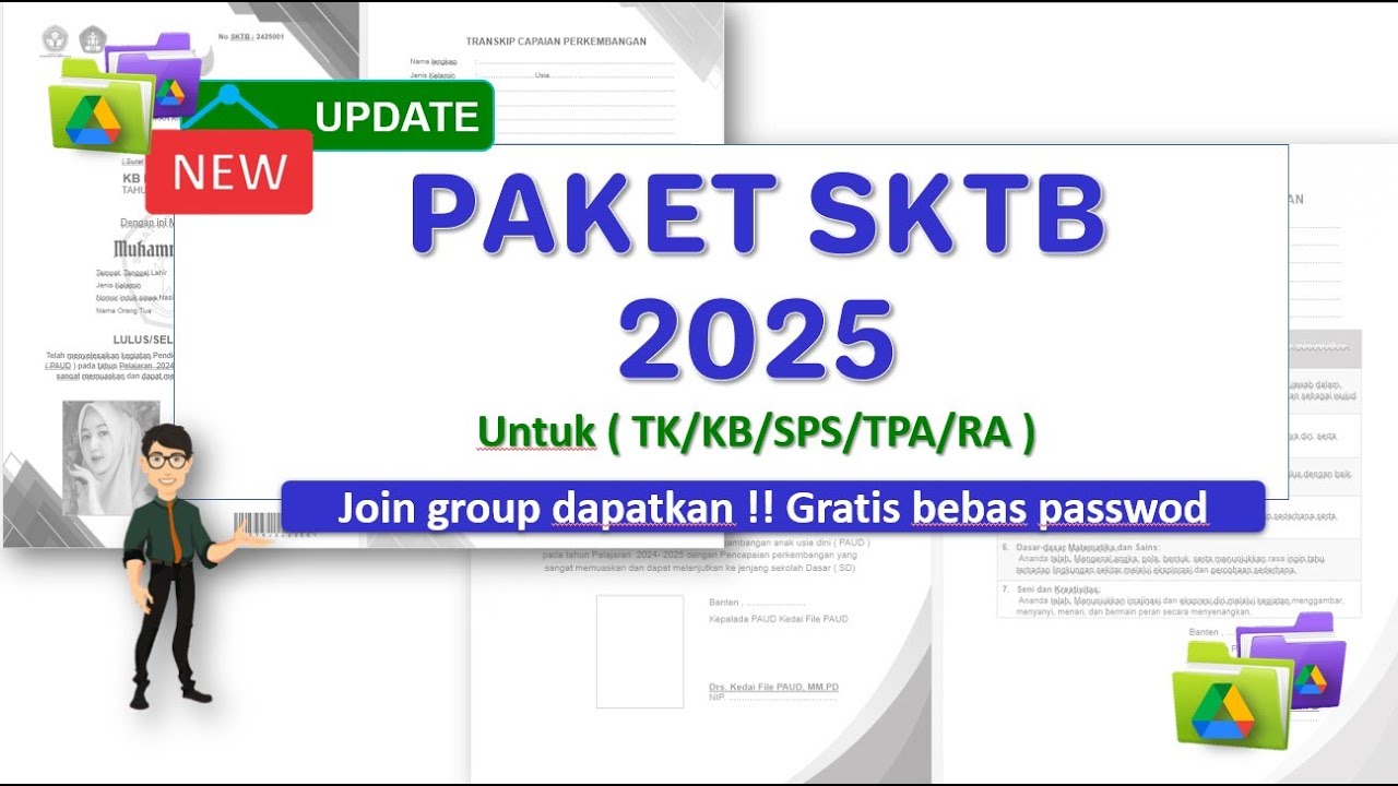 PAKET FILE DESAIN SKTB PAUD/TK/KB/SPS/TPA 2025 - YouTube