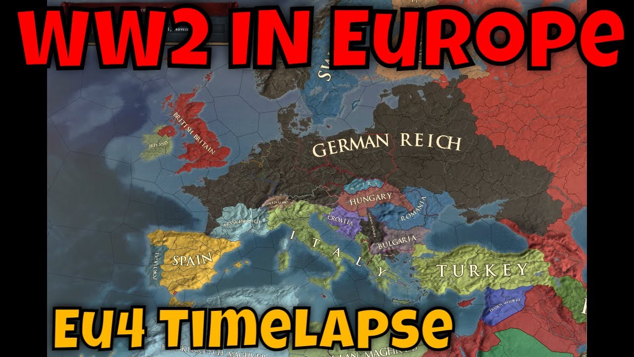 WW2 IN EUROPE | EU4 Timelapse - YouTube