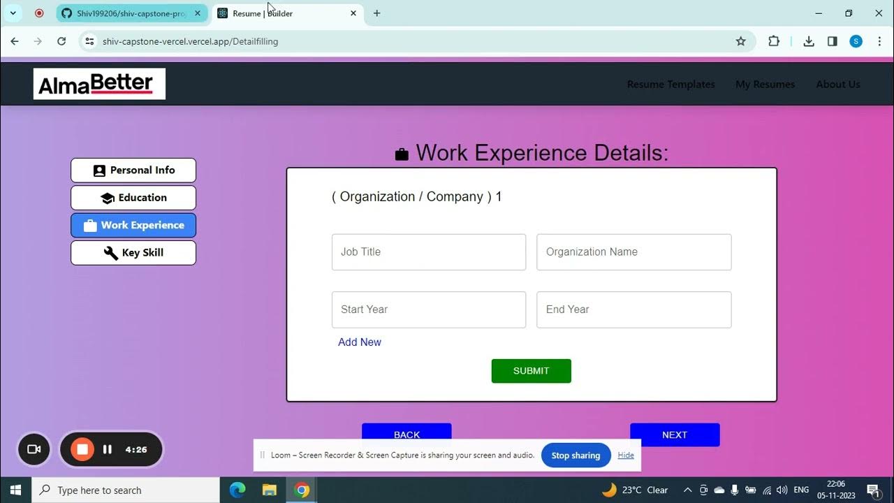 Capstone Project for Resume Builders for AlmaBetter - YouTube