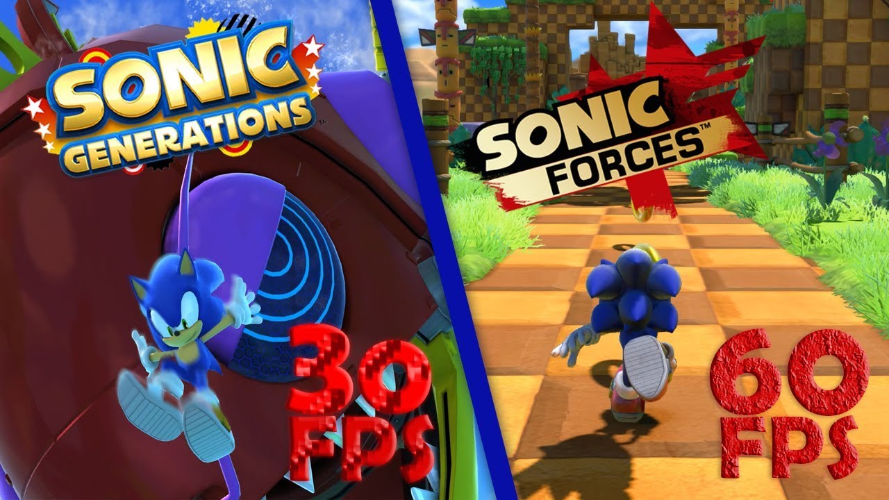 Comparación 30FPS vs 60FPS en Sonic Forces/Generations - YouTube