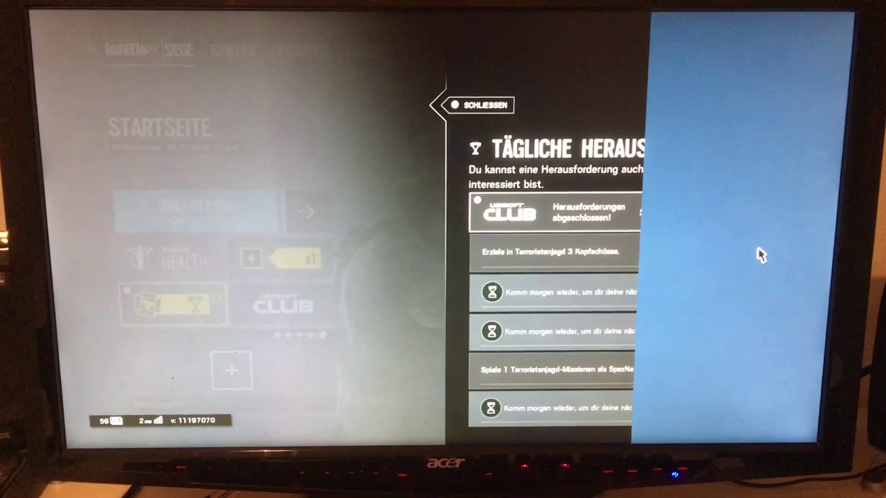 R6: Siege - Infinite blue loading screen while trying to view the ...